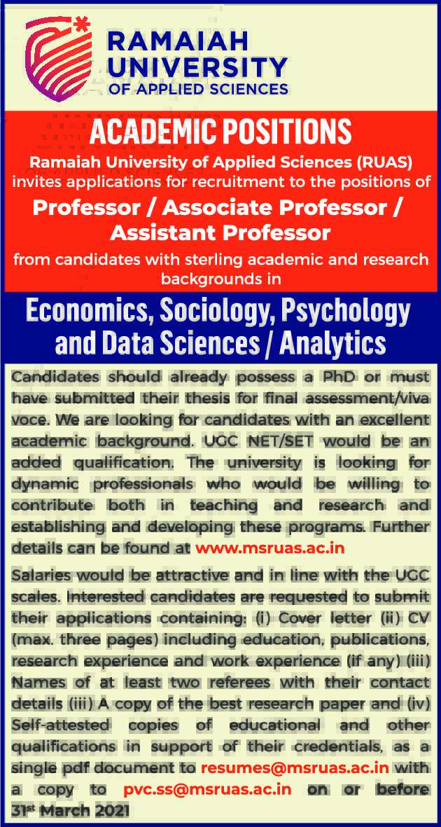 Ramaiah University | FacultyPlus