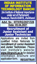 IIIT Ranchi NT | FacultyPlus