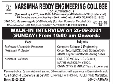 Narsmha Reddy | FacultyPlus