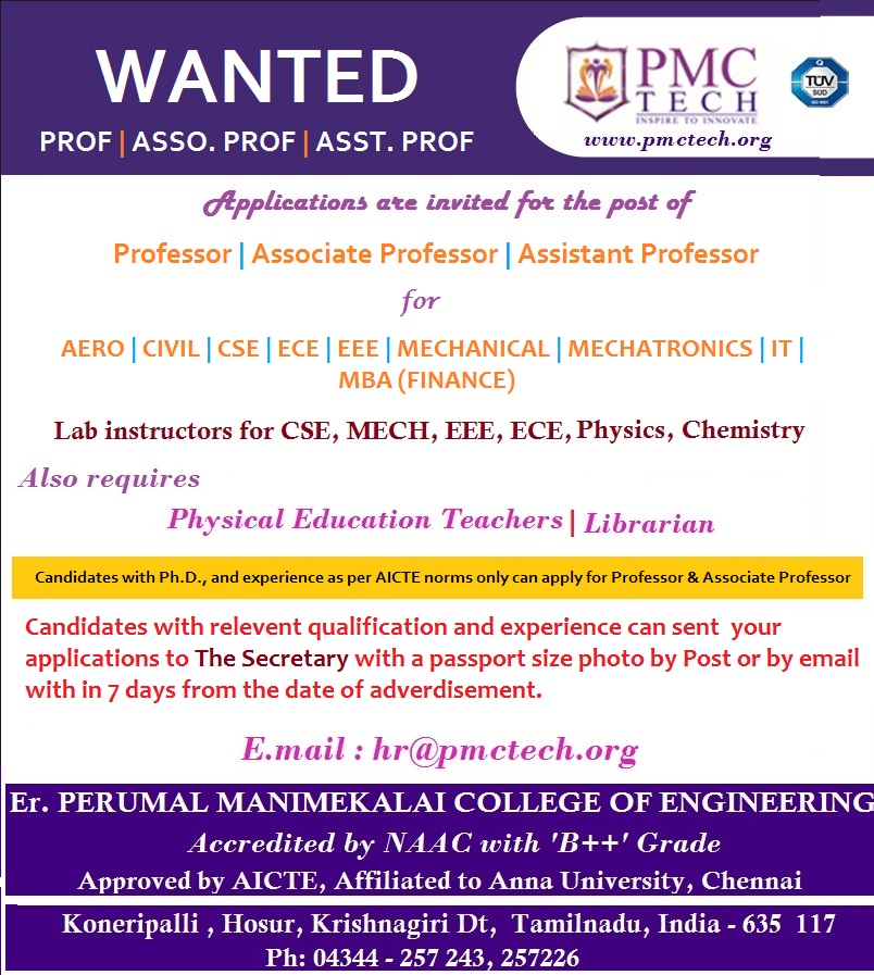 PMC TECH _ adverdisement | FacultyPlus