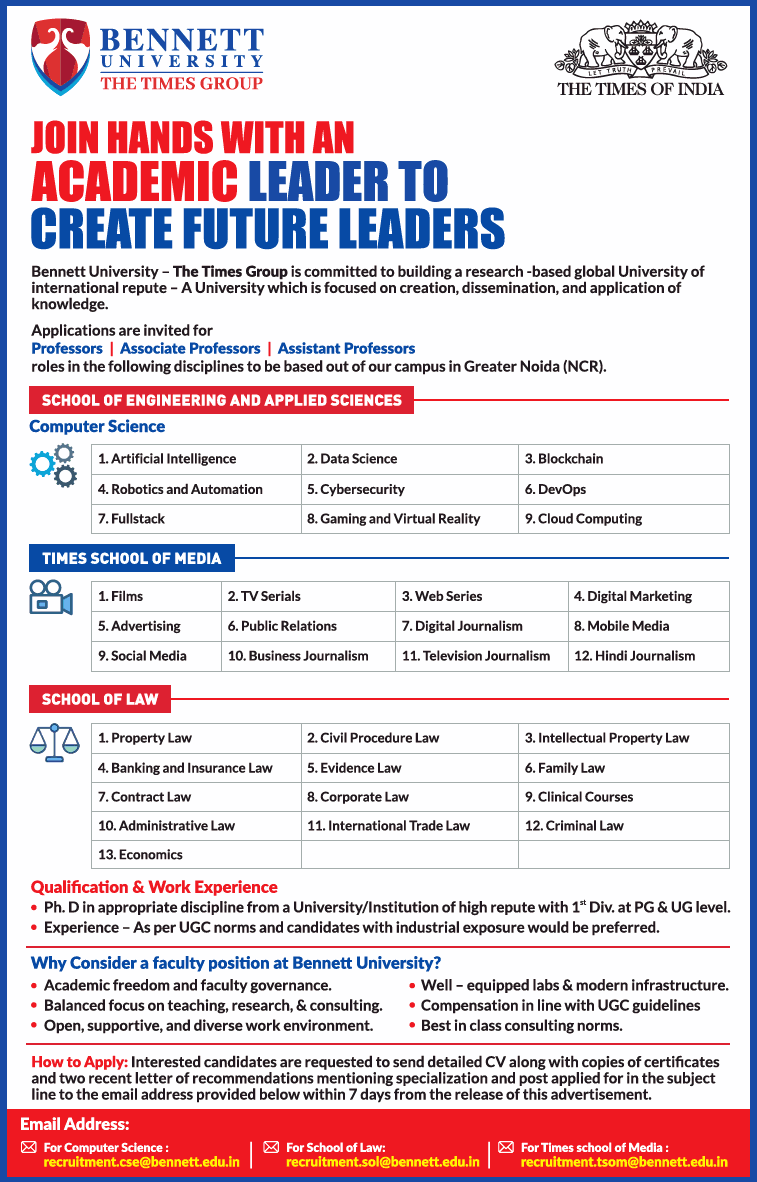 Bennett University | FacultyPlus