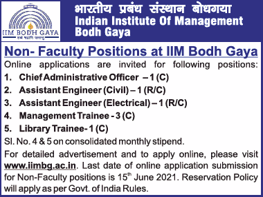 IIM Bodh Gaya NT | FacultyPlus