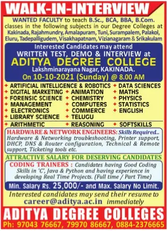 Aditya Degree College (1) | FacultyPlus