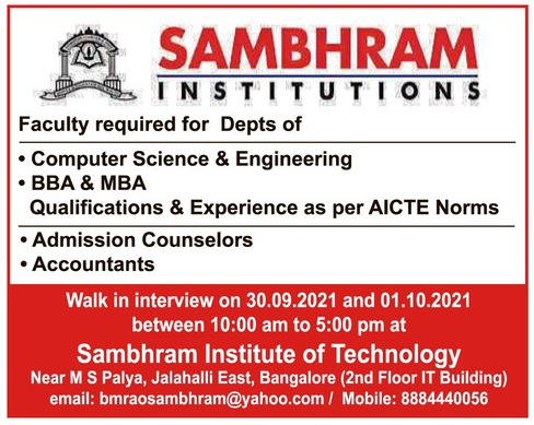 Sambhram | FacultyPlus