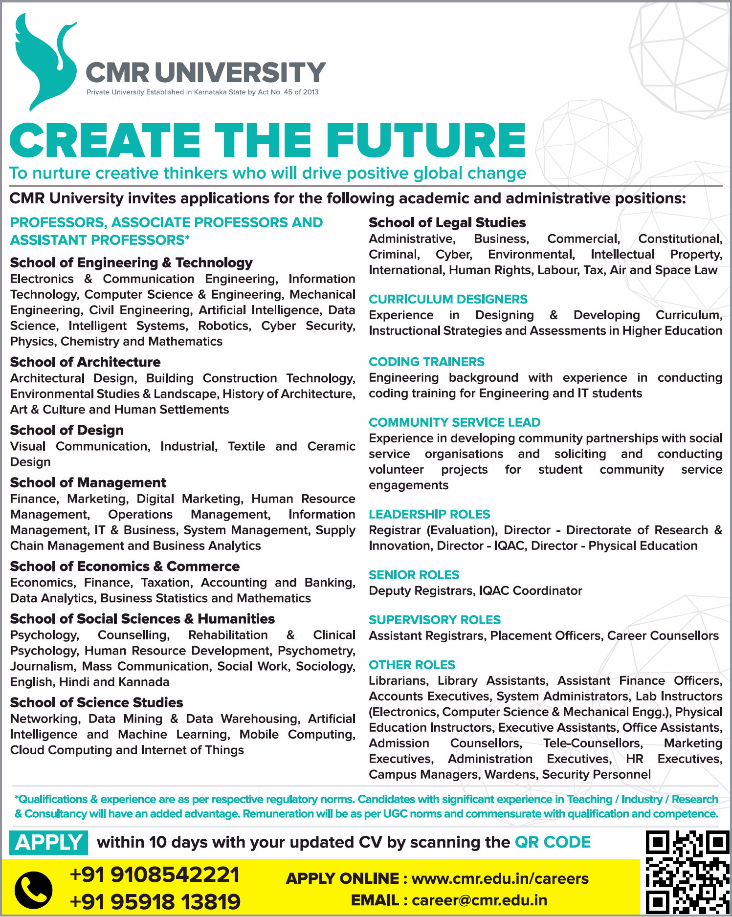 CMR University | FacultyPlus