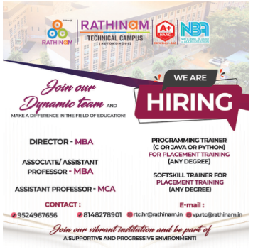 Rathinam Technical Campus | FacultyPlus
