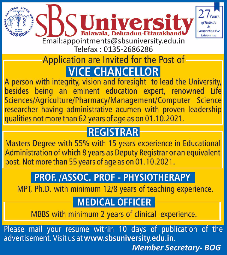 SBS University | FacultyPlus