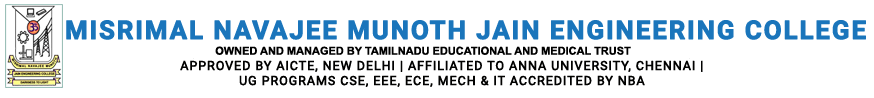 Misrimal Navajee Munoth Jain Engineering College, Chennai Wanted ...