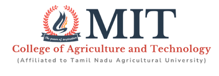 MIT College of Agriculture and Technology, Trichy Wanted Associate ...