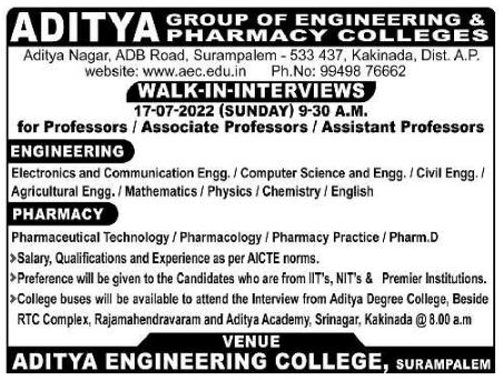 Aditya Group | FacultyPlus