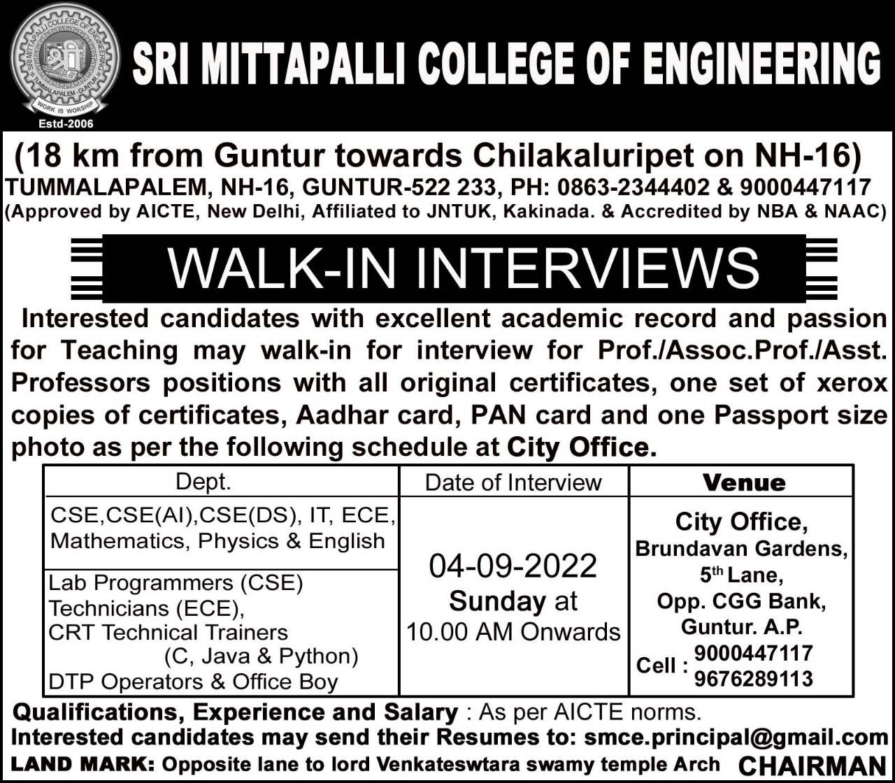 mittapalli advertisement | FacultyPlus