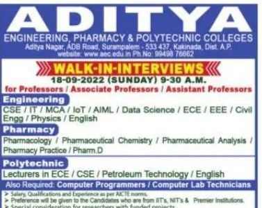 Aditya Engineering | FacultyPlus