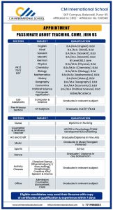 CM International School, Pune Wanted Teachers and Non-Teaching Faculty | FacultyPlus