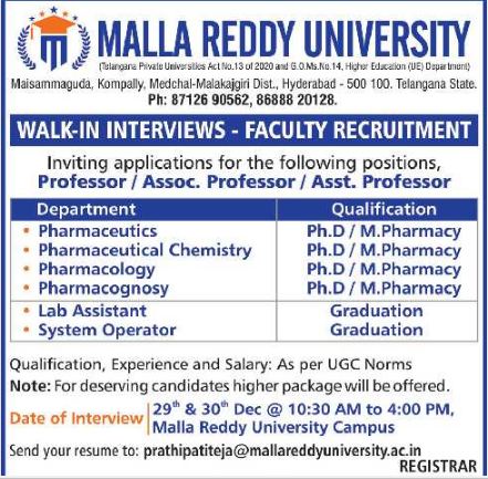 Malla Reddy | FacultyPlus