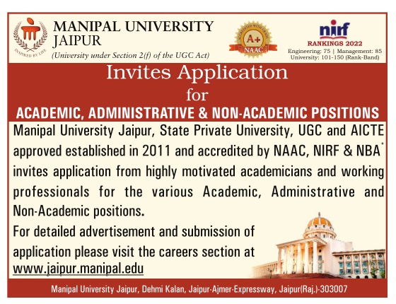 Manipal University Jaipur | FacultyPlus