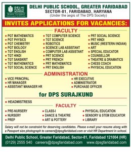 Haryana Faculty Job opening- 18/01/2023 | FacultyPlus