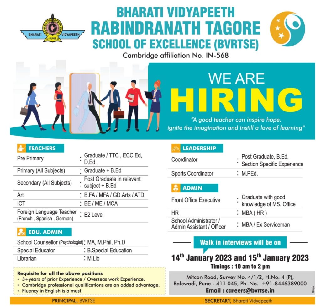 Job Openings in Maharashtra(Newspaper Clips- 04/01/2023) | FacultyPlus