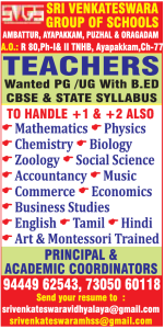 Faculty Job Openings 2023 in Tamilnadu- 22/01/2023 | FacultyPlus