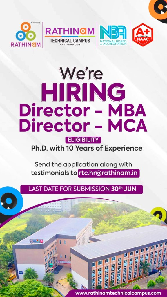 Rathinam Technical Campus, Coimbatore Calling Dynamic Faculty | FacultyPlus