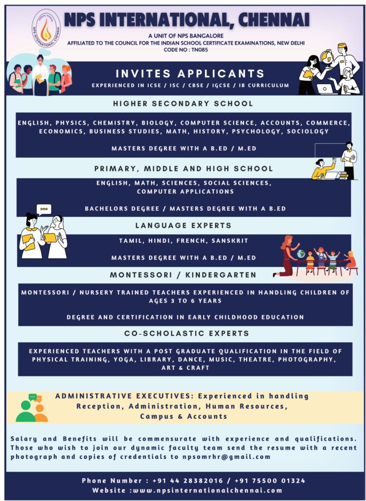 Faculty Job Openings 2023 at Tamilnadu- 15/02/2023 Newspaper Clips | FacultyPlus