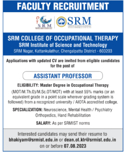SRM Institute of Science and Technology, Chengalpattu Wanted Teaching Faculty | FacultyPlus