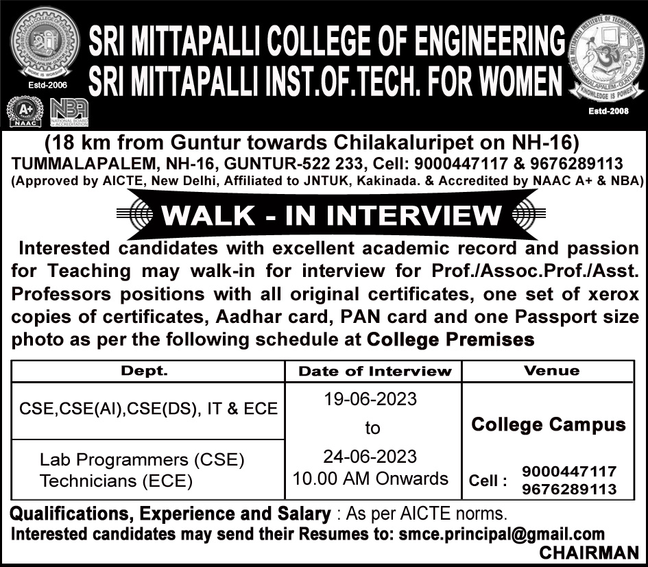 Mittapalli Advertisement | FacultyPlus