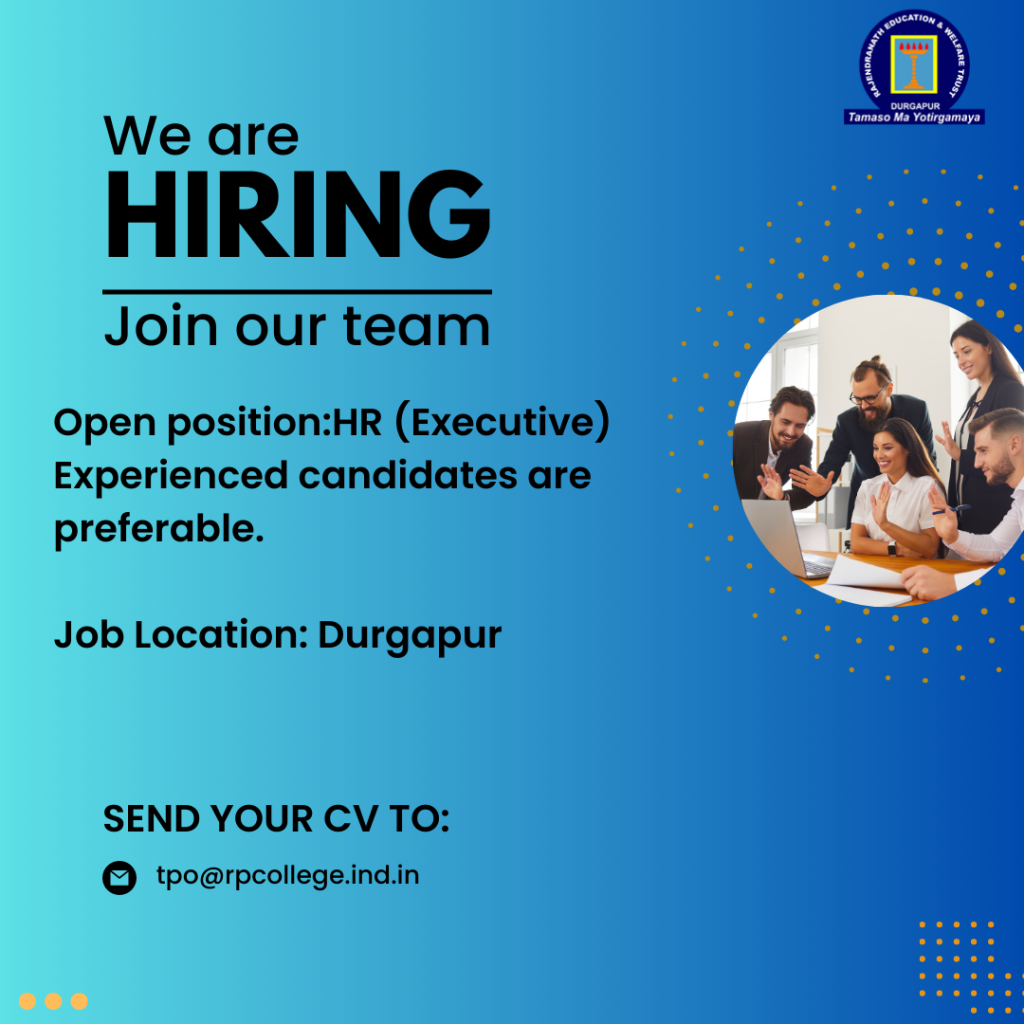 Rajendranath College of Polytechnic, Durgapur Wanted HR Executive | FacultyPlus
