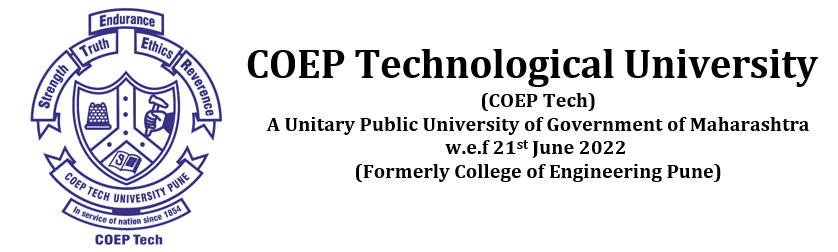 COEP Technological University Pune Wanted Adjunct Faculty (LD:18-08 ...