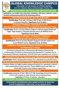 Global Knowledge Campus, Nadia Wanted Teaching and Non-Teaching Faculty ...