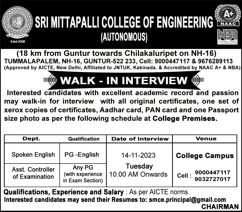 mittapalli advertisement | FacultyPlus