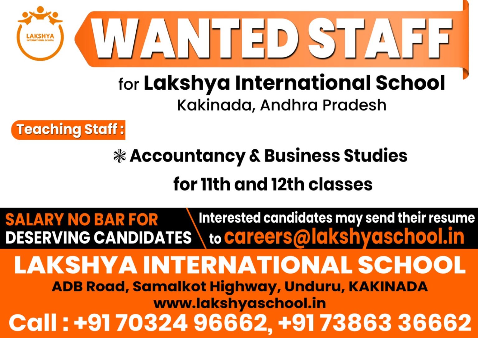 Lakshya International School Wanted Teachers | FacultyPlus