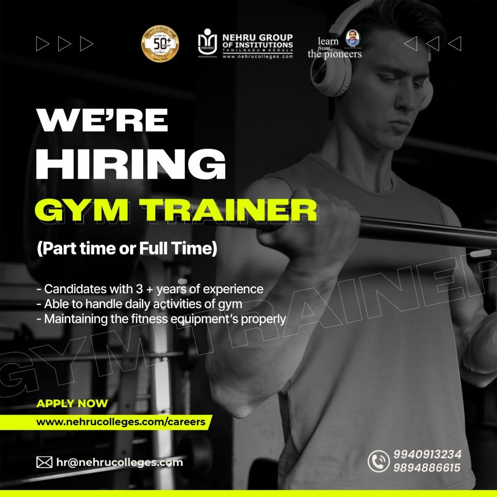 Faculty Recruitment at Nehru Group of Institutions, Coimbatore | FacultyPlus