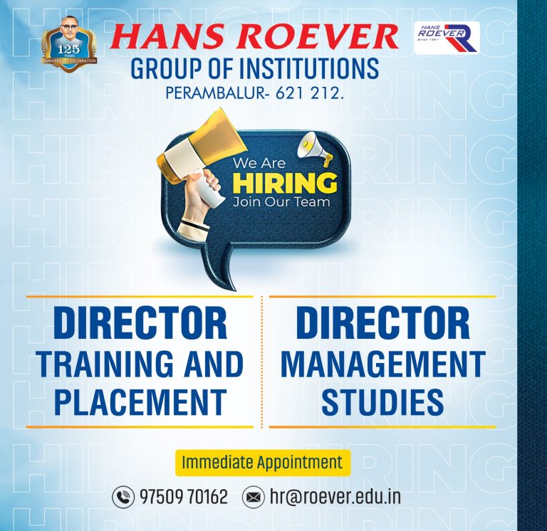 Roever Group of Educational Institutions, Perambalur | Management & Non ...
